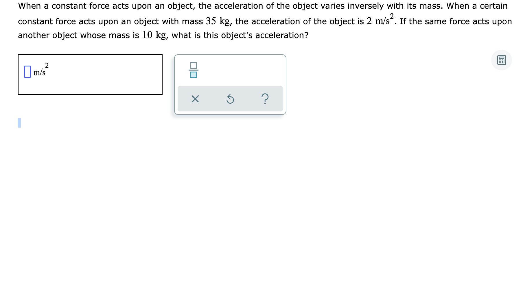 Solved When a constant force acts upon an object, the | Chegg.com