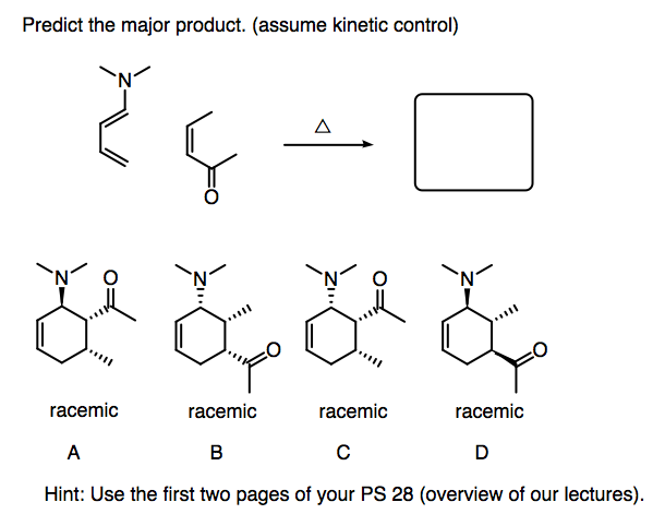Solved Predict the major product. A racemic racemic racemic | Chegg.com