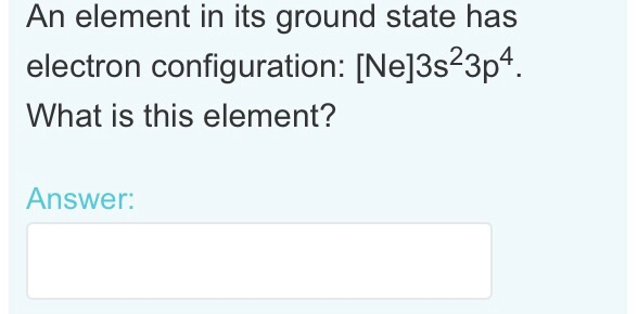 Solved An element in its ground state has electron | Chegg.com