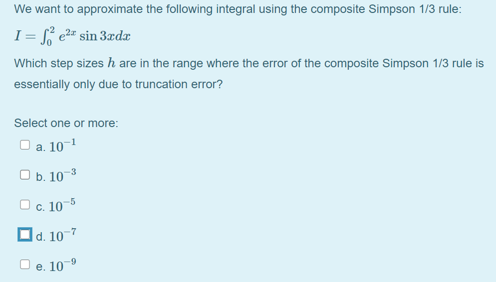 Solved We want to approximate the following integral using | Chegg.com
