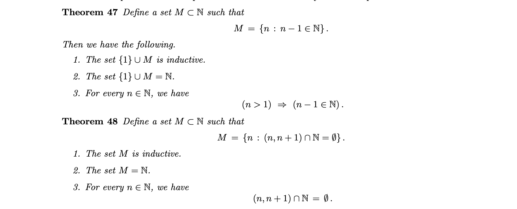 Solved Please prove theorem 47 and theorem 48 use previous | Chegg.com