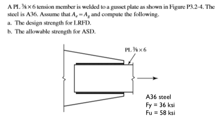 For ASD, use allowable strength instead of design | Chegg.com