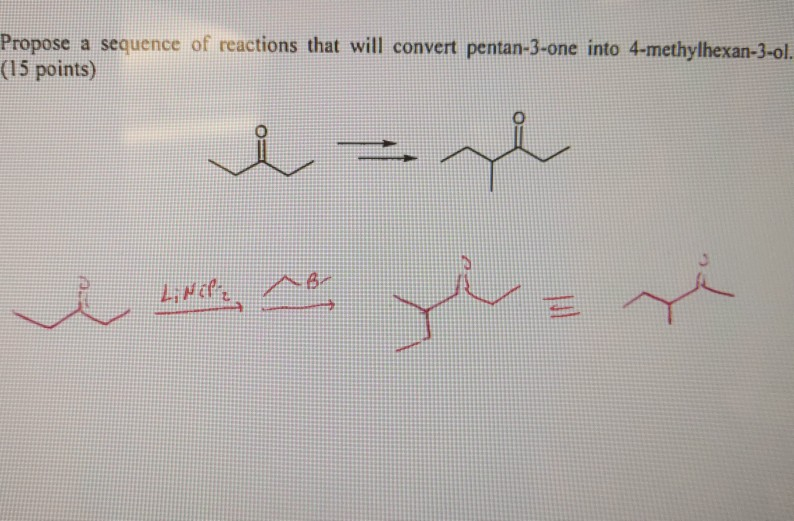 Solved Propose a sequence of reactions that will convert | Chegg.com