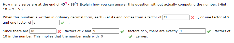 Solved How many zeros are at the end of 459⋅885 ? Explain | Chegg.com