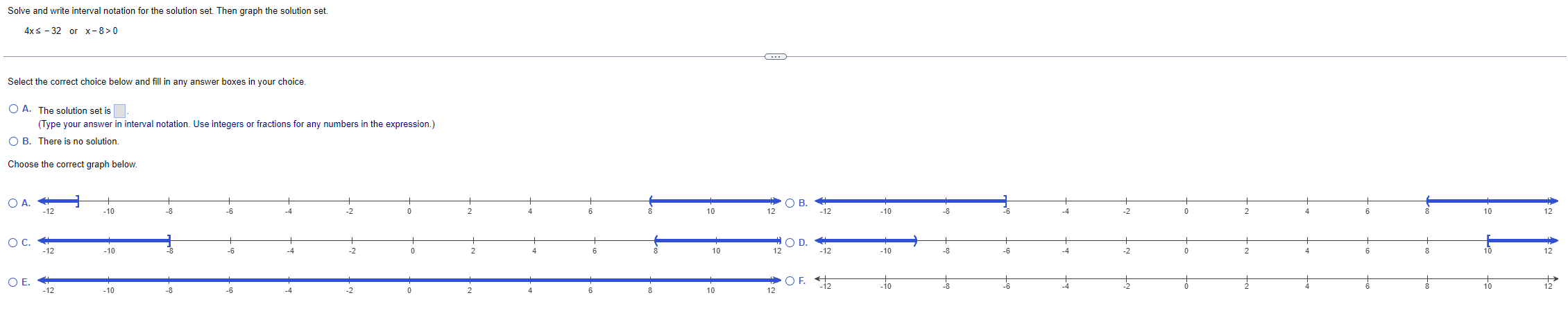 Solved Solve And Write Interval Notation For The Solution 4107