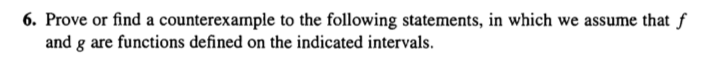 Solved 6. Prove or find a counterexample to the following | Chegg.com