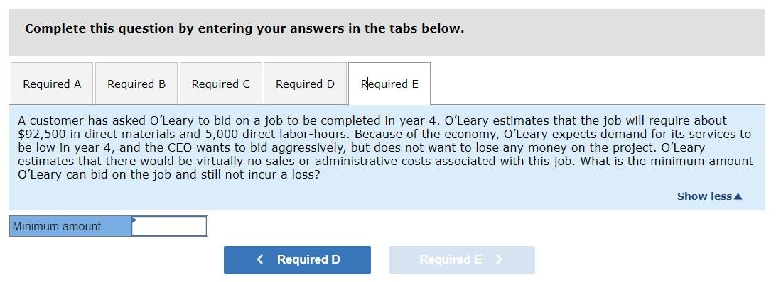 Solved Integrative Case 7-68 (Static) Cost Estimation, | Chegg.com