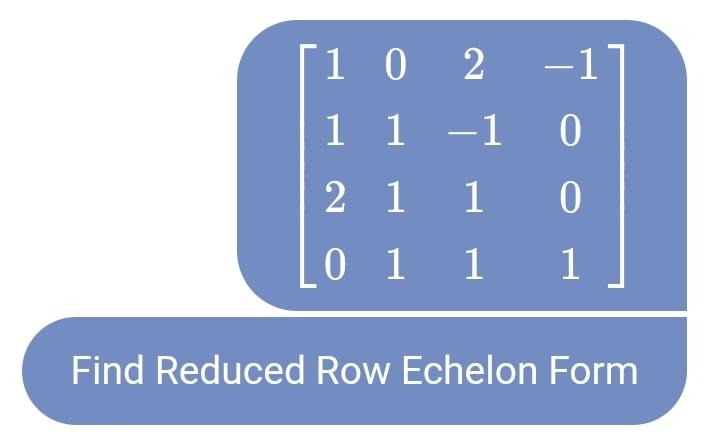 Solved [1 0 2 -1 1 1 -1 0 2 1 1 0 0 1 1 1 LO Find Reduced | Chegg.com