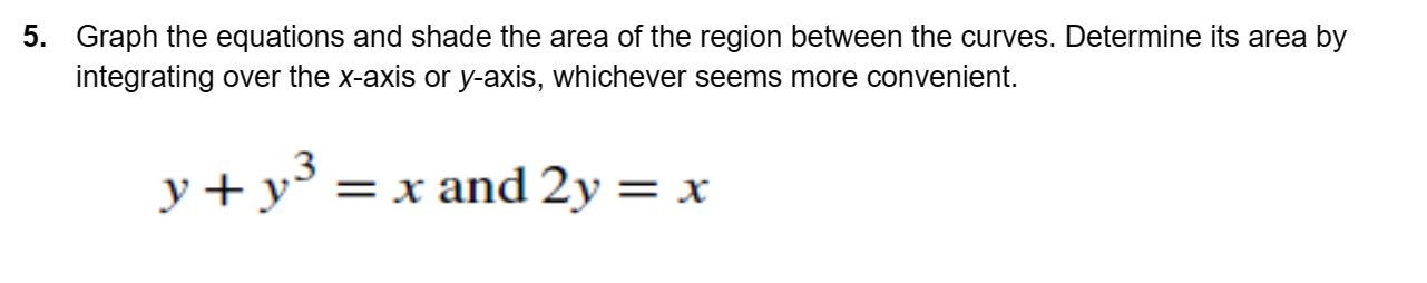 Solved 5. Graph the equations and shade the area of the | Chegg.com