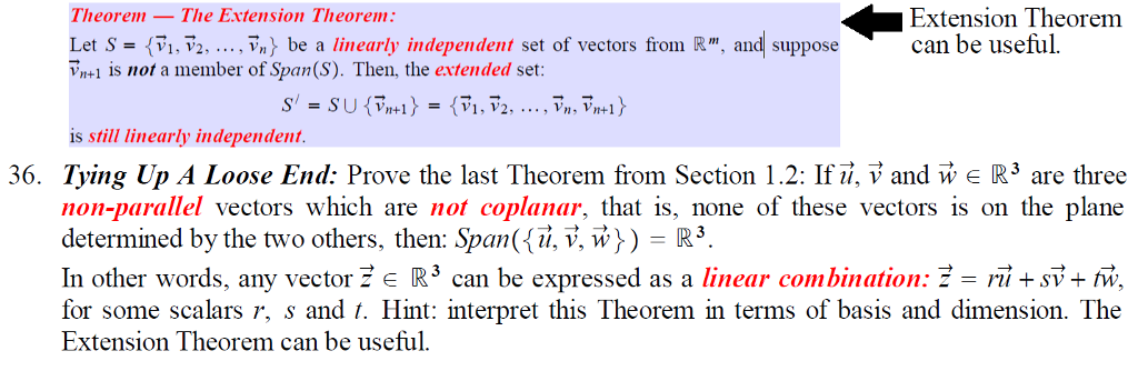Solved Theorem-The Extension Theorem Extension Theorem can | Chegg.com