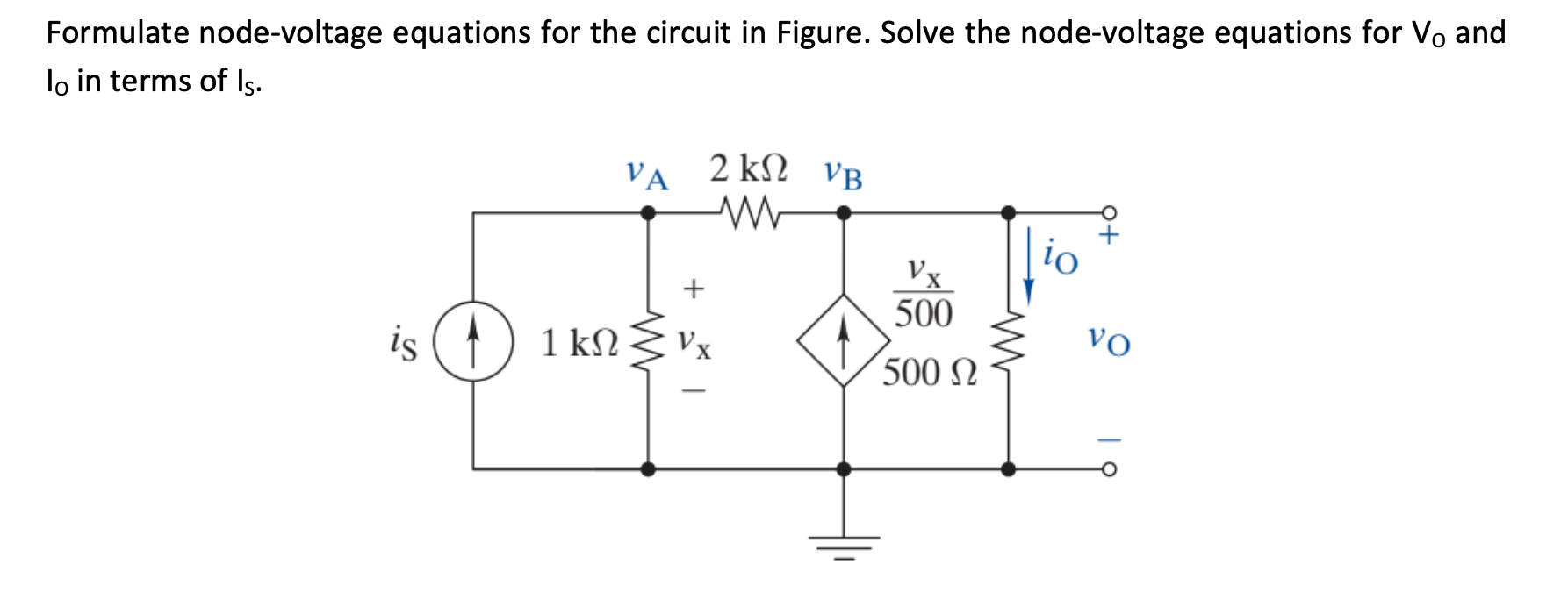 Solved Formulate node-voltage equations for the circuit in | Chegg.com