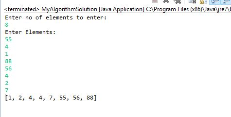 Solved MyAlgorithm Solution.java X 3e import | Chegg.com