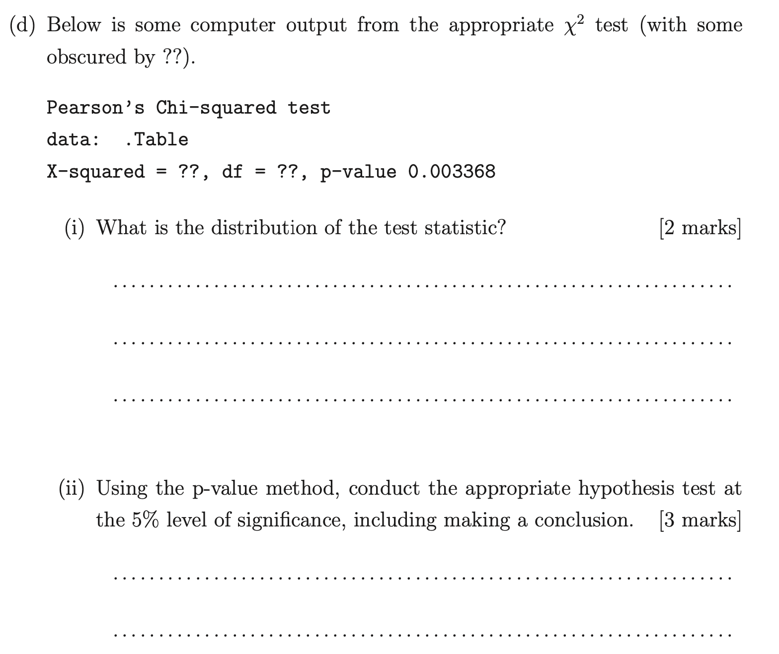 Solved (d) The variable "Flight" does not appear in the | Chegg.com