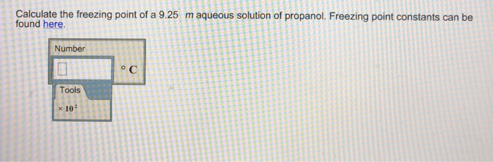 Solved Calculate the freezing point of a 9.25 m aqueous | Chegg.com
