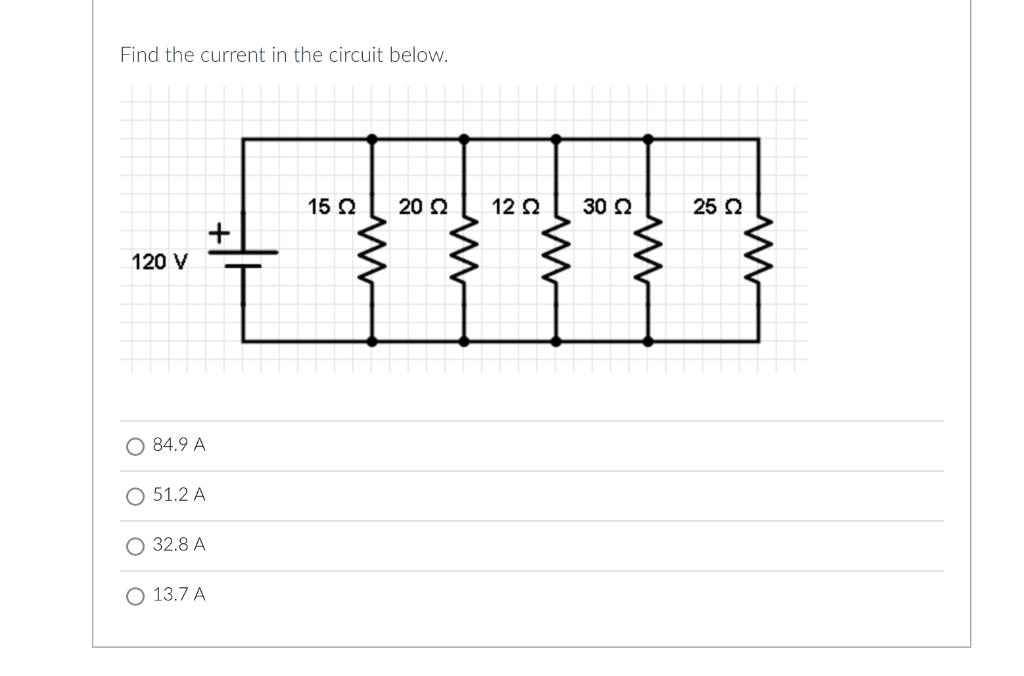 Solved Find the current in the circuit below. 0.4 A1.2 A2.3 | Chegg.com