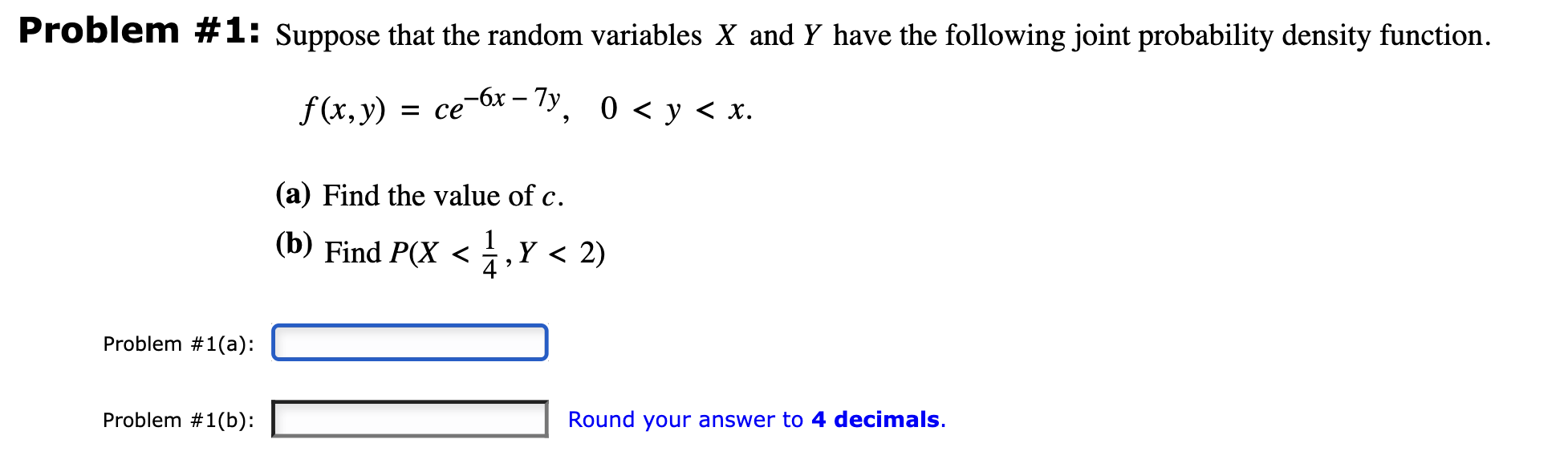 Solved roblem \# 1: Suppose that the random variables X and | Chegg.com