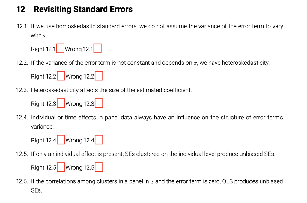 Solved 11 Panel Data 111 With Cross Sectional Data We 9493