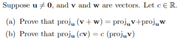 Solved Suppose u 0, and v and w are vectors. Let CE R. (a) | Chegg.com
