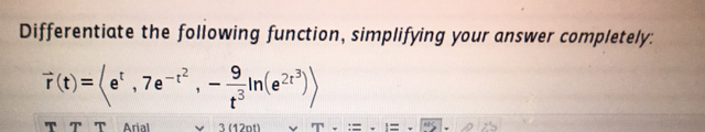 Solved Differentiate the following function, simplifying | Chegg.com