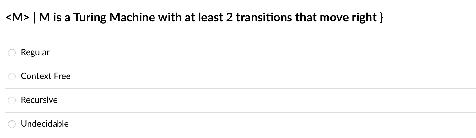 Solved ∣m Is A Turing Machine With At Least 2 Transitions 8198
