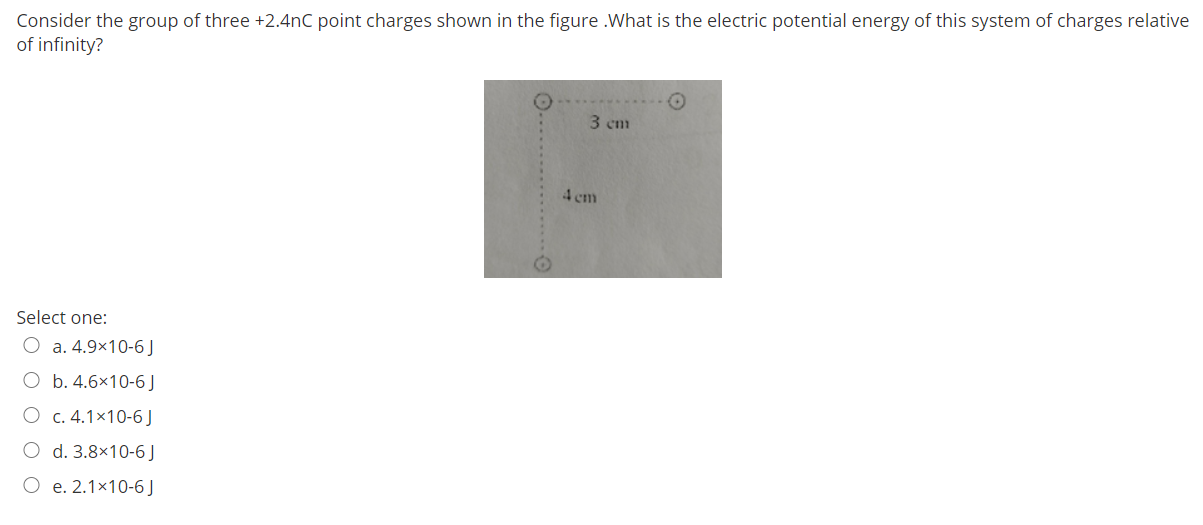 Solved Consider the group of three +2.4nc point charges | Chegg.com