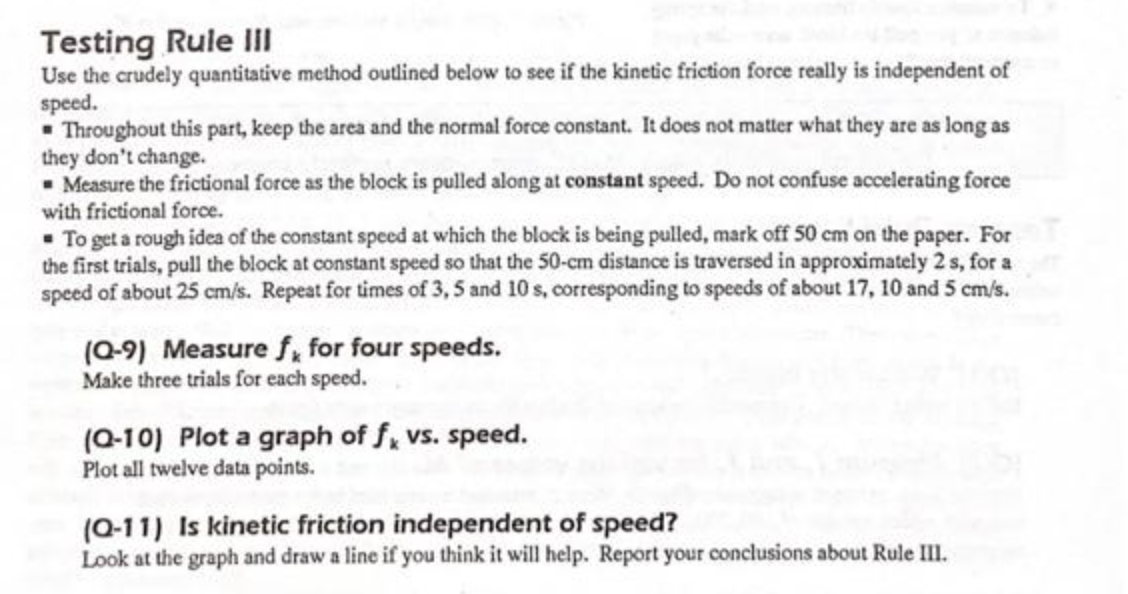 Solved Testing Rule III (Q-9) Measure fx for four different | Chegg.com