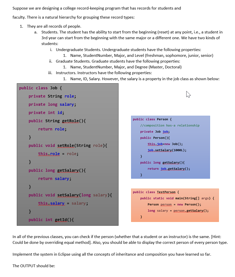 Solved Suppose we are designing a college record-keeping | Chegg.com