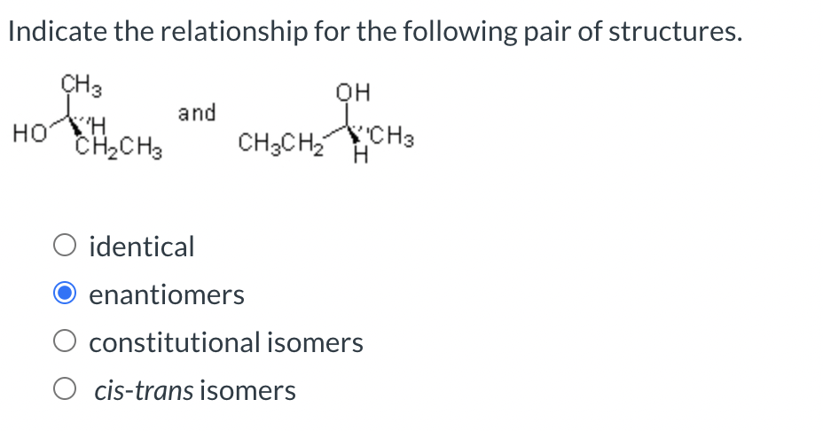 Solved Indicate the relationship for the following pair of | Chegg.com