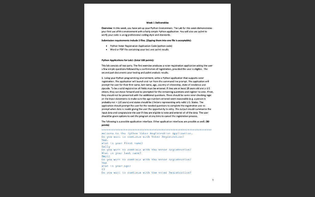 Solved Week 1 Delluerables Overview: In this week, you have | Chegg.com