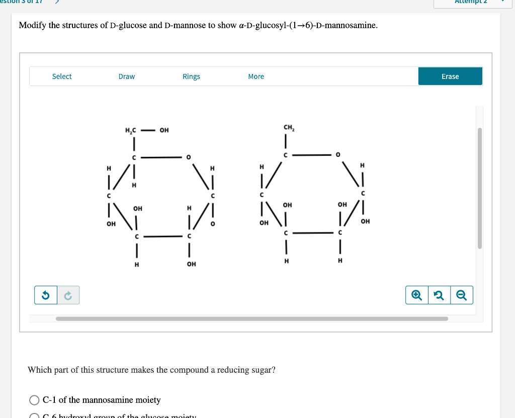 Solved Modify the structures of D-glucose and D-mannose to | Chegg.com
