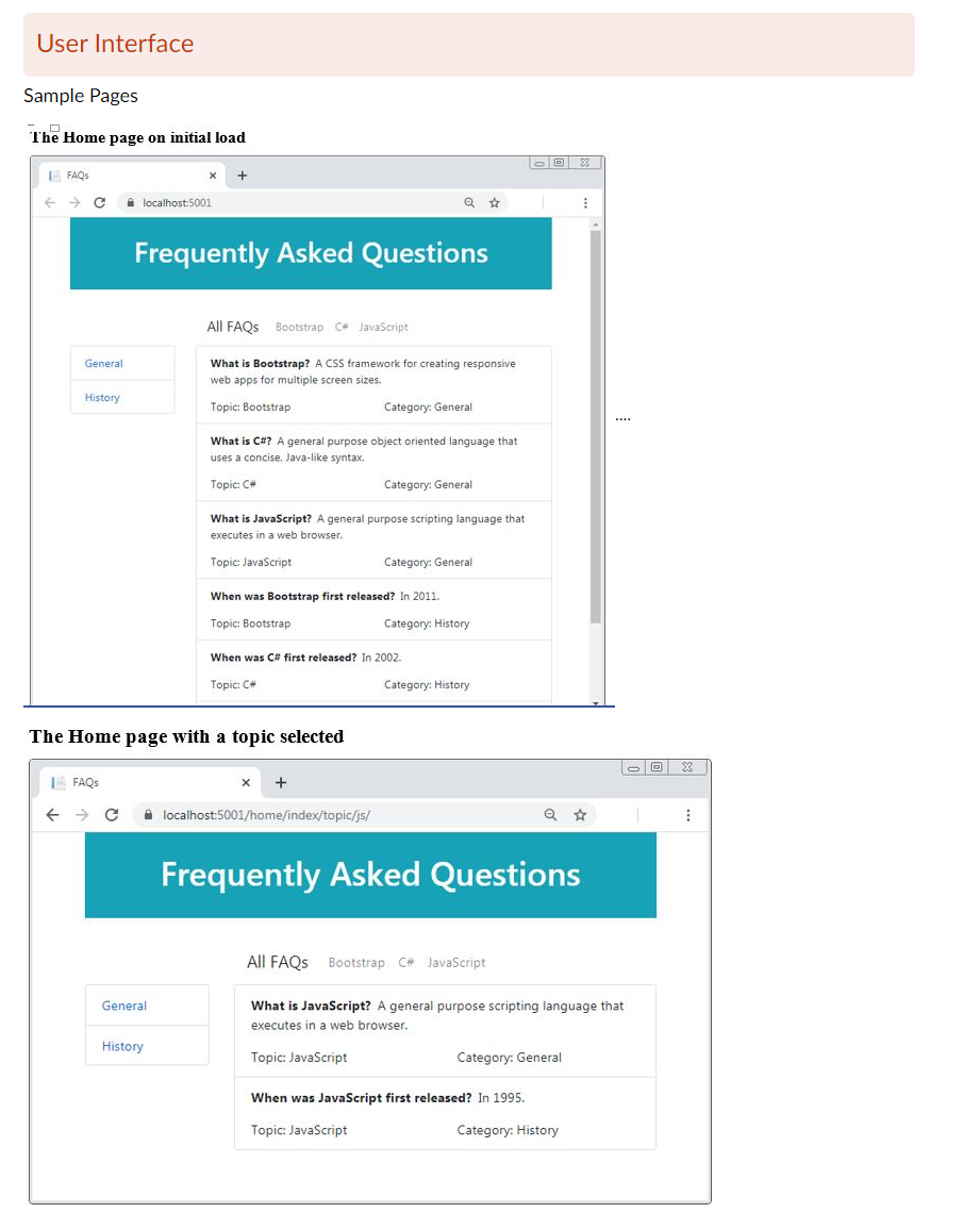 Solved Build a multi-page, data-driven app with multiple | Chegg.com
