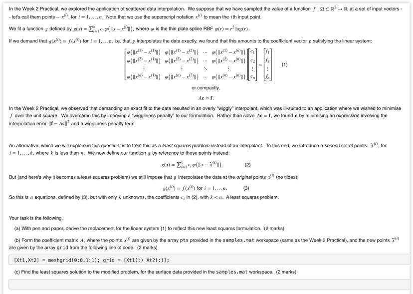 Solved In the Week 2 Practical, we explored the application | Chegg.com