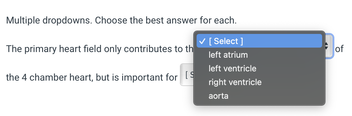 Solved Multiple dropdowns. Choose the best answer for each. | Chegg.com