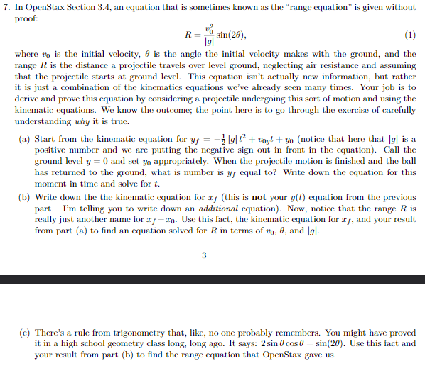 Solved In OpenStax Section 3.4, an equation that is | Chegg.com