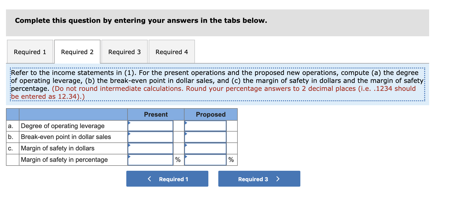 Solved Problem 2-29 (Algo) Changes in Cost Structure; | Chegg.com