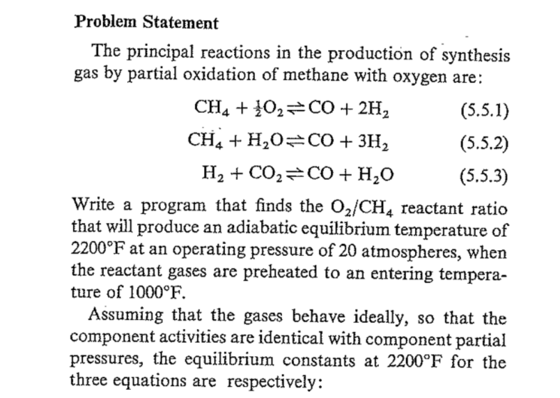Problem Statement The principal reactions in the | Chegg.com