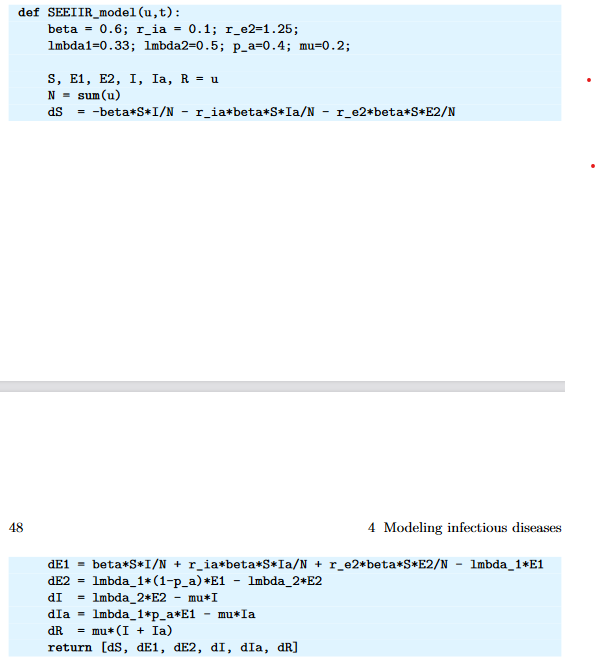 Problem 1.1. The SEIR model as a function (2 points) | Chegg.com