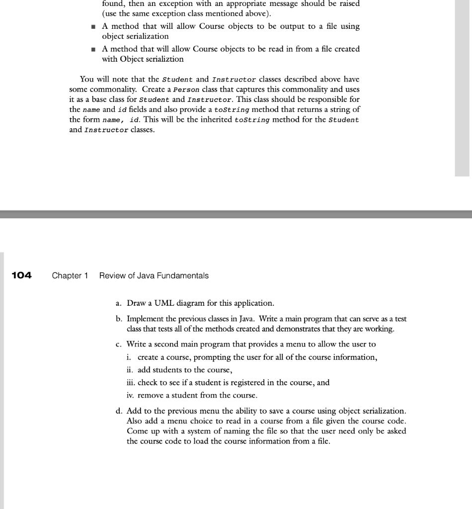 Solved 1. Create an application called Registrar that has | Chegg.com