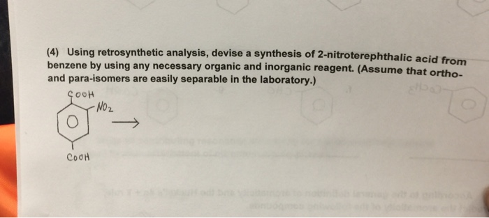 Solved Using retrosynthetic analysis, devise a synthesis of | Chegg.com