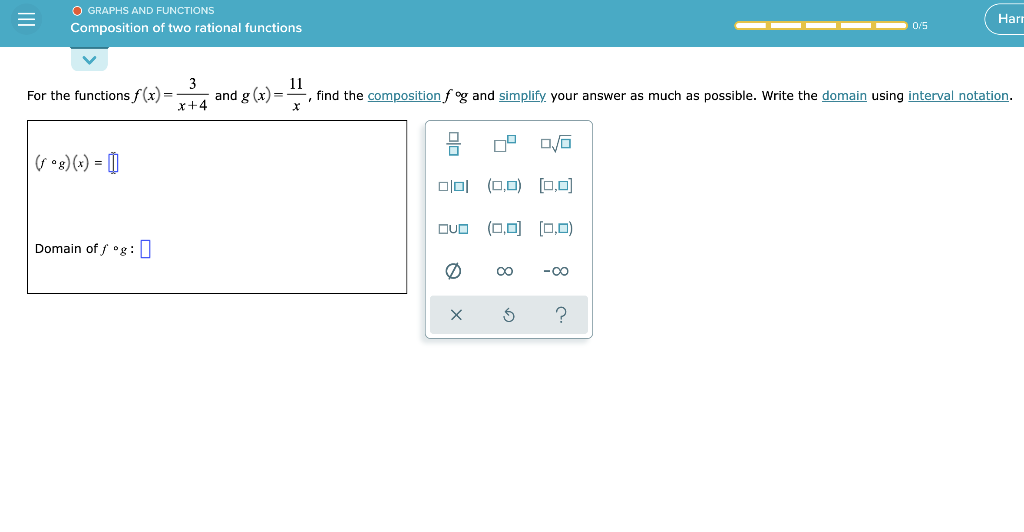 Solved = OGRAPHS AND FUNCTIONS Composition of two rational | Chegg.com