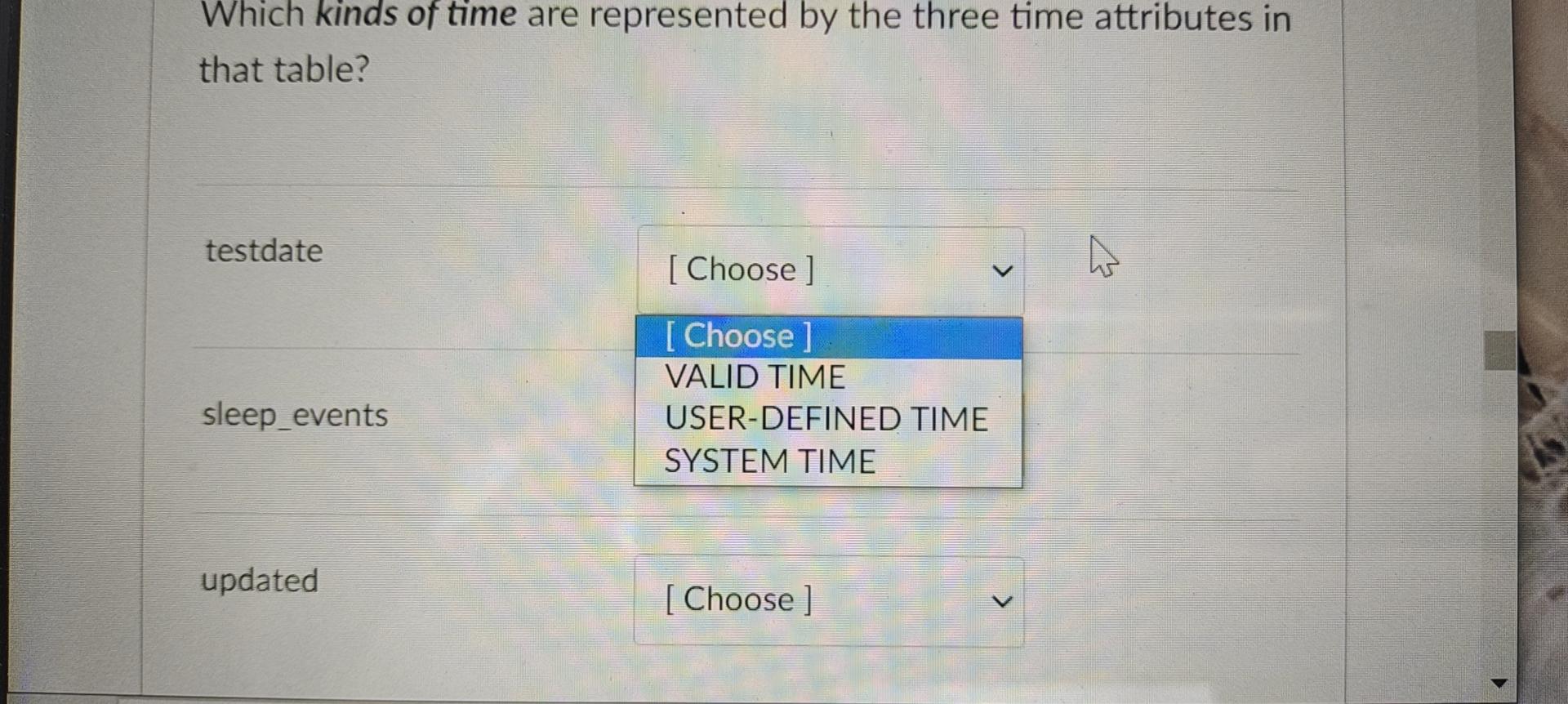 Solved Question 22 Consider the following schema of a | Chegg.com