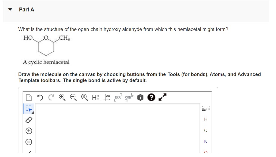 Solved What is the structure of the open-chain hydroxy | Chegg.com