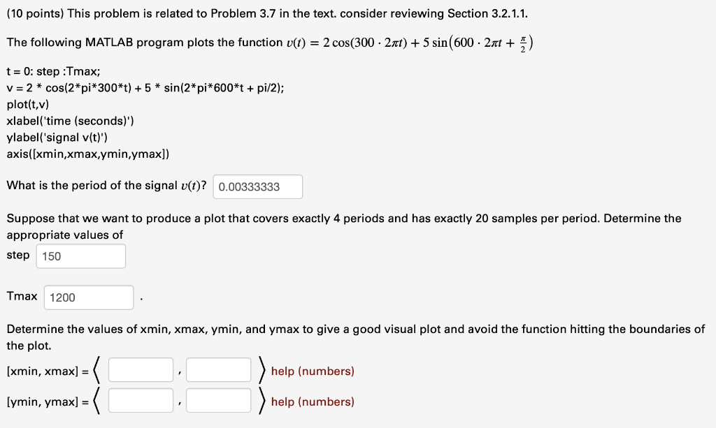 Solved (10 points) This problem is related to Problem 3.7 in | Chegg.com