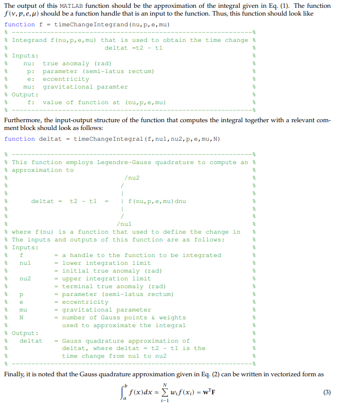 As it turns out, the integral in Eq. (1) cannot be | Chegg.com