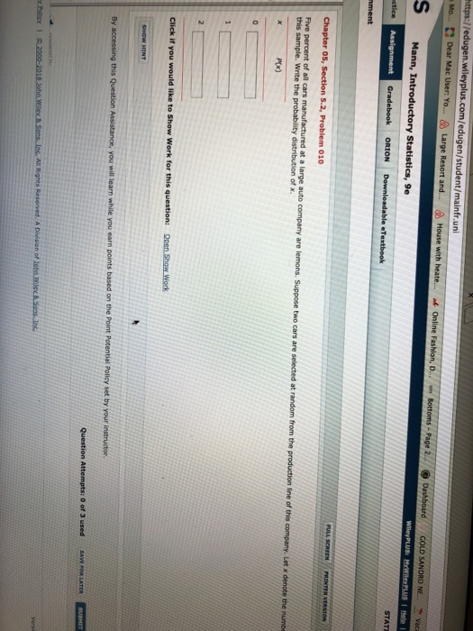 Solved Chapter 05, Section 5.3, Problem 16a Find the mean | Chegg.com