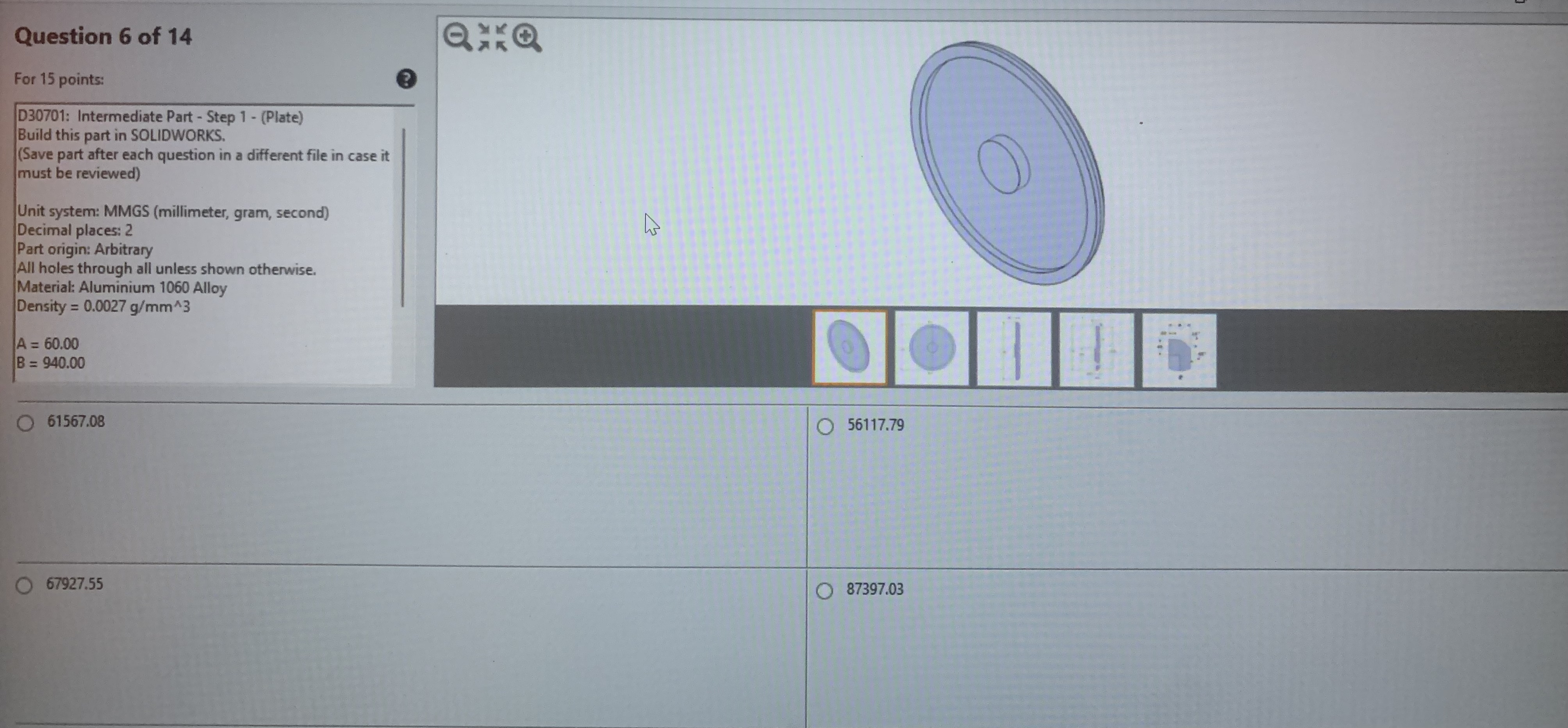 Solved D30701: Intermediate Part - Step 1- (Plate) Build | Chegg.com