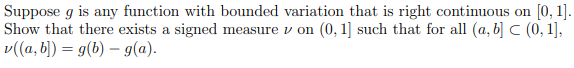 Solved Suppose g is any function with bounded variation that | Chegg.com
