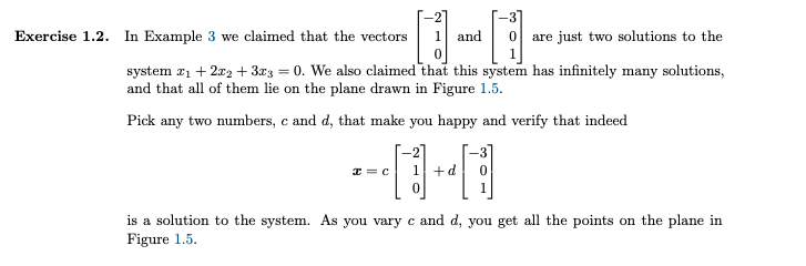 Solved In Example 3 we claimed that the vectors ⎣⎡−210⎦⎤ and | Chegg.com