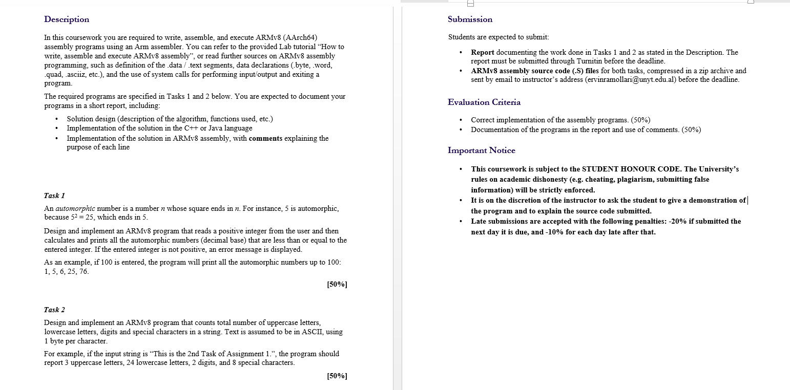 Solved Description Submission . Students are expected to | Chegg.com