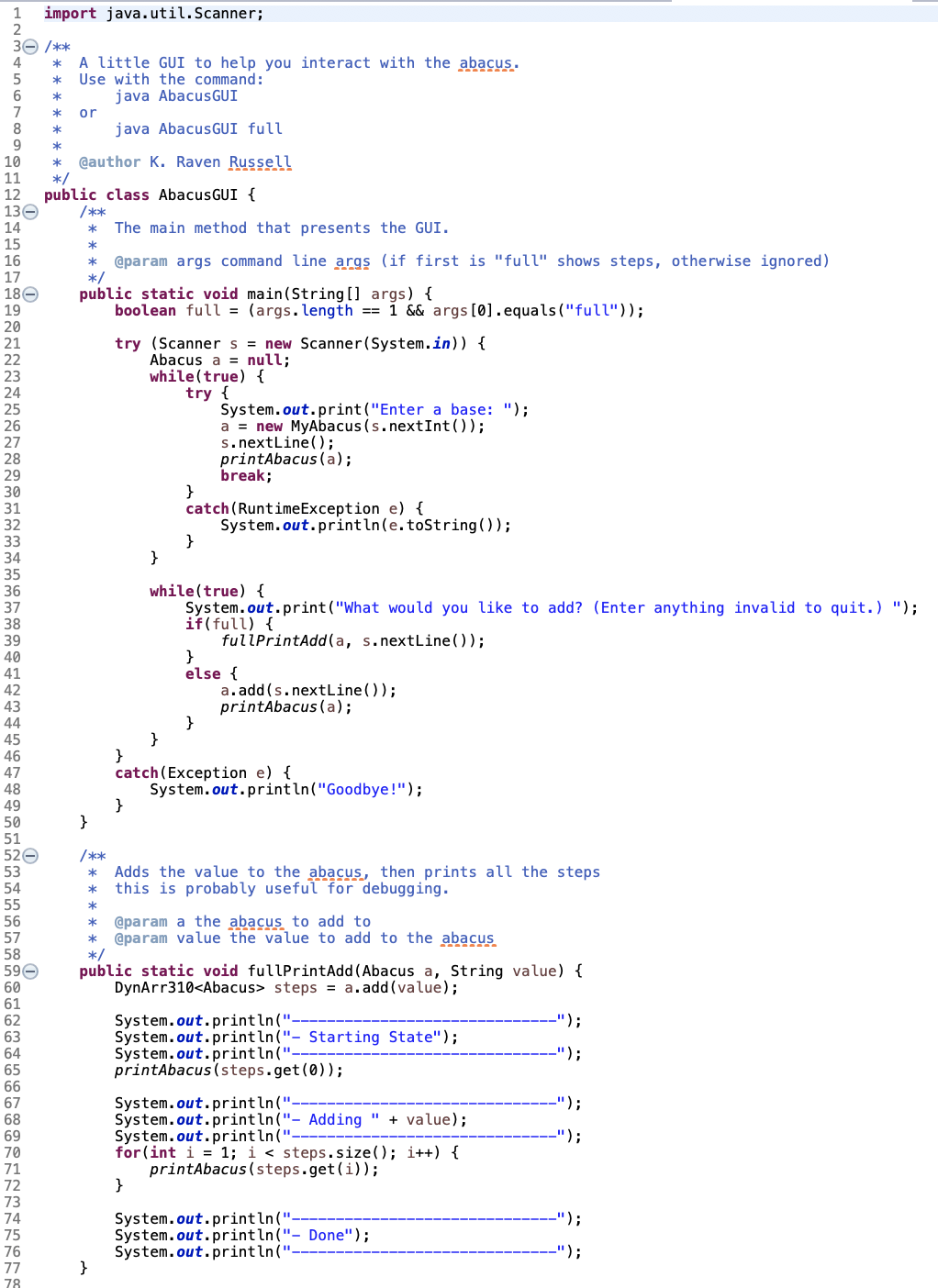 I have to create an abacus for java programming. I | Chegg.com
